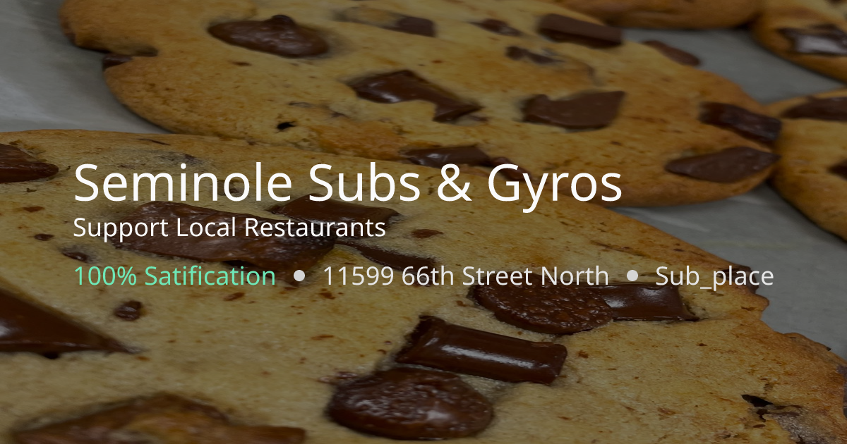 Menu Seminole Subs & Gyros | Best Subs in Largo, FL